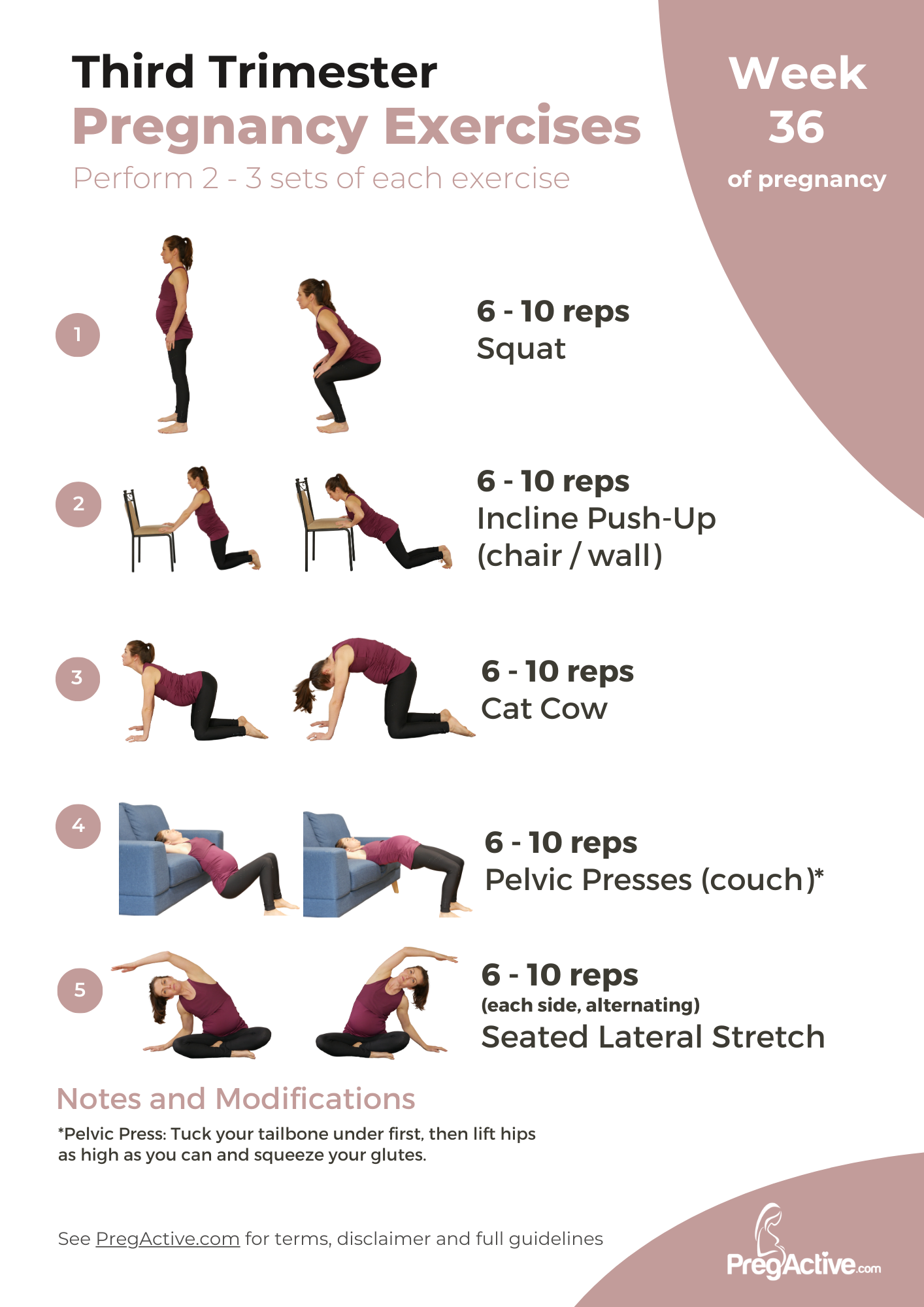 Third Trimester Pregnancy Exercises Core Exercises I ve Added Into