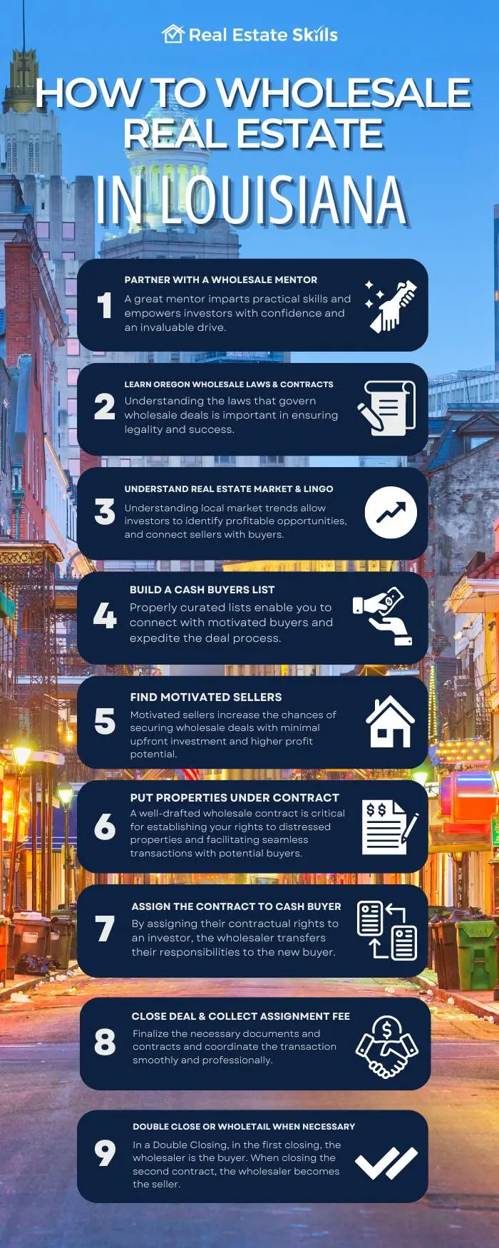 How To Wholesale Real Estate In Louisiana: Step-By-Step (2024)