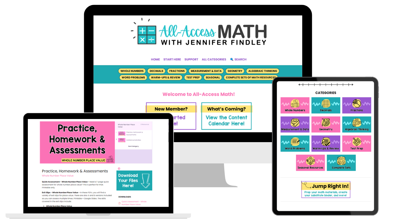 All-Access Math Membership for 4th and 5th Grade Teachers