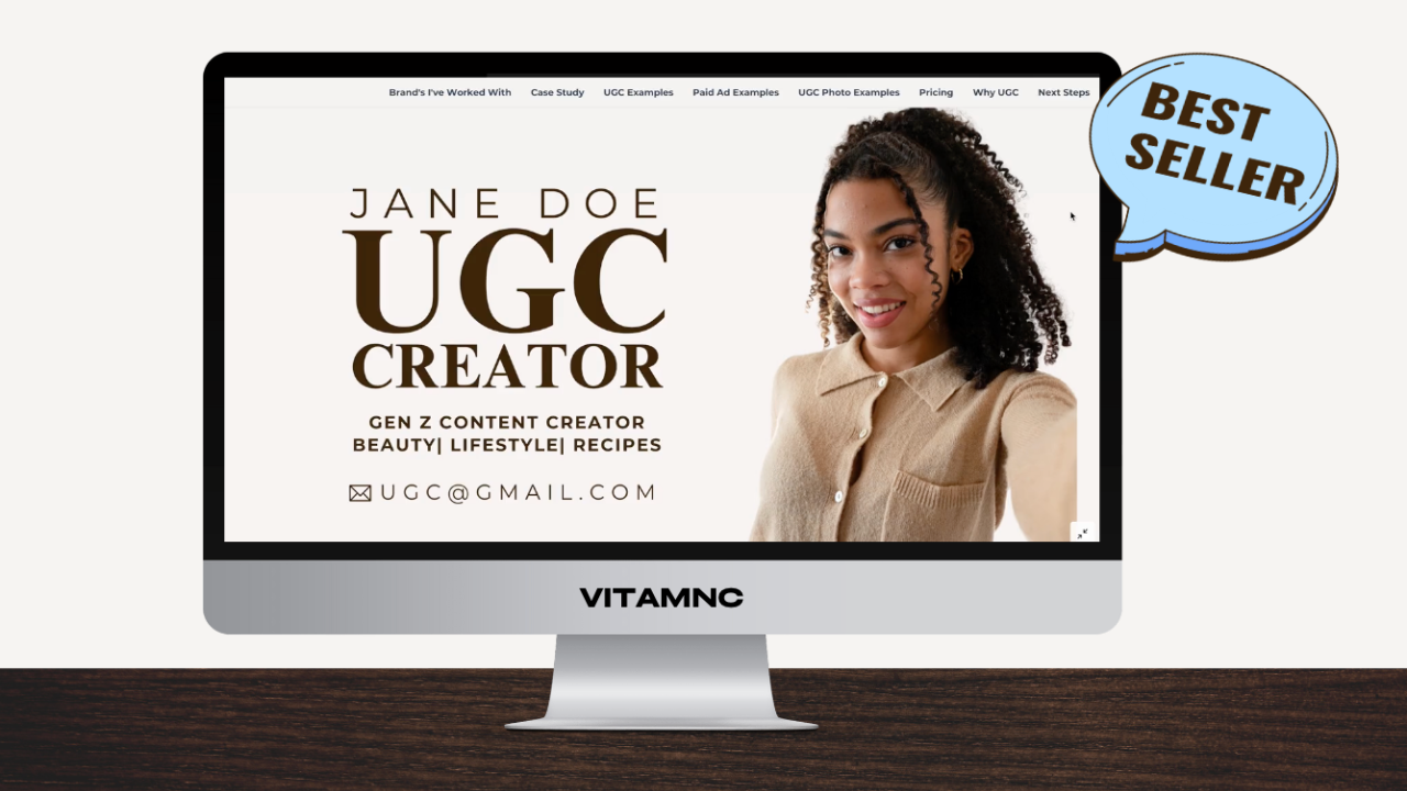 VITAMINC UGC Masterclass + Creator Toolkit | Become a UGC Creator
