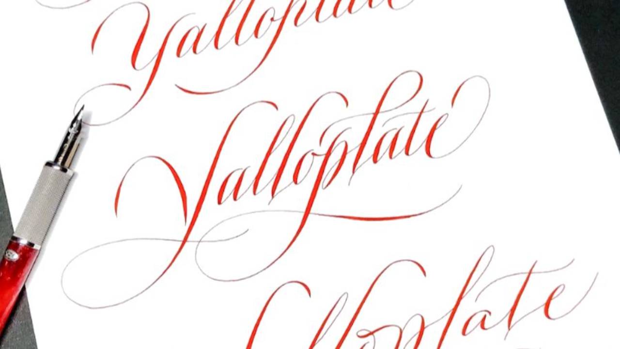 Yalloplate: A Modern Copperplate Calligraphy | Learn Calligraphy