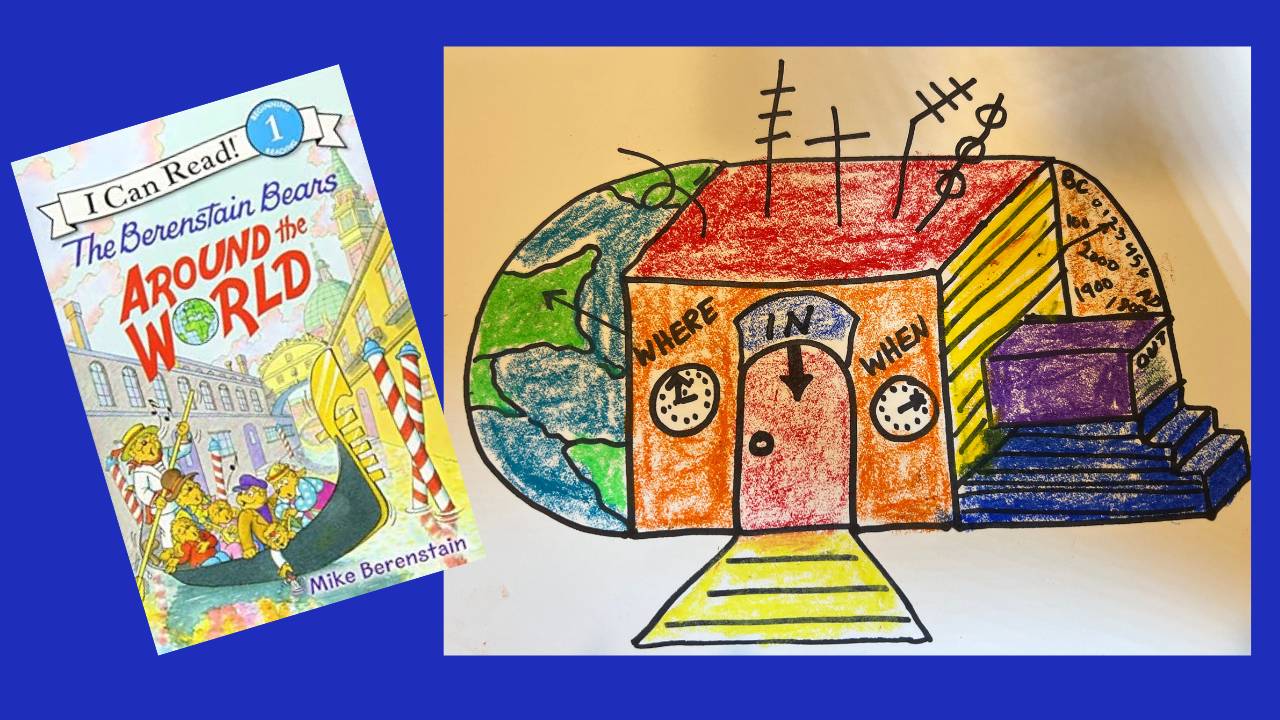 How to draw a time machine...and exercise imagination, too