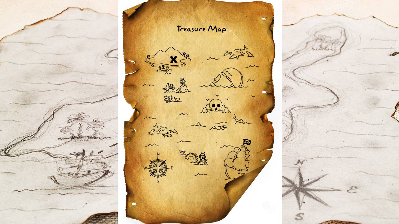 Helping your kids draw a treasure map