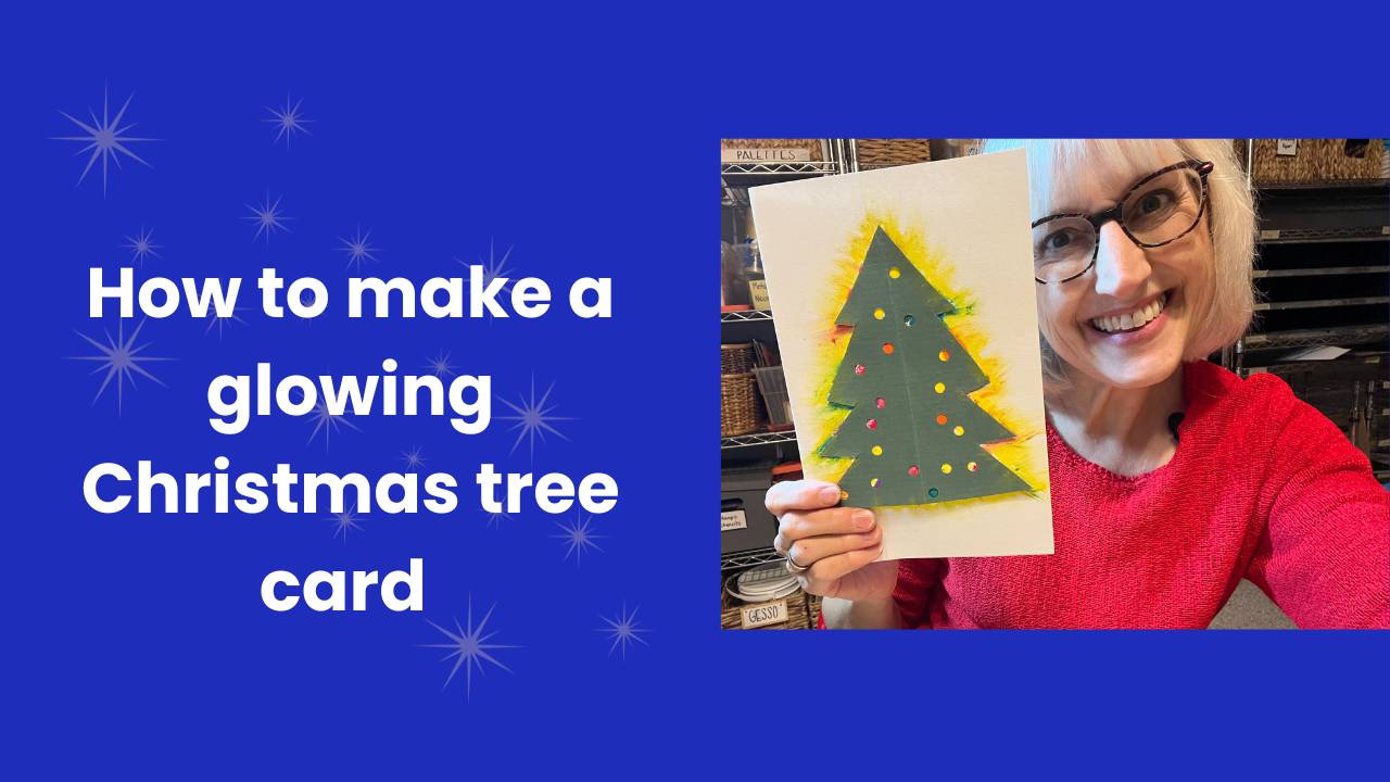 How to make simple Christmas card with kids