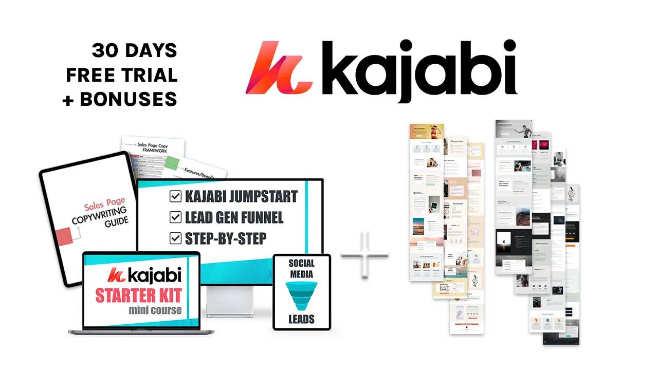 Get A 30 Day Kajabi Free Trial Get Our Sales Page Templates As Bonus