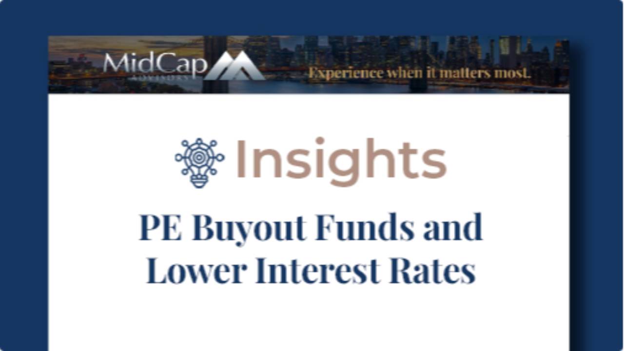 PE Buyout Funds and Lower Interest Rates
