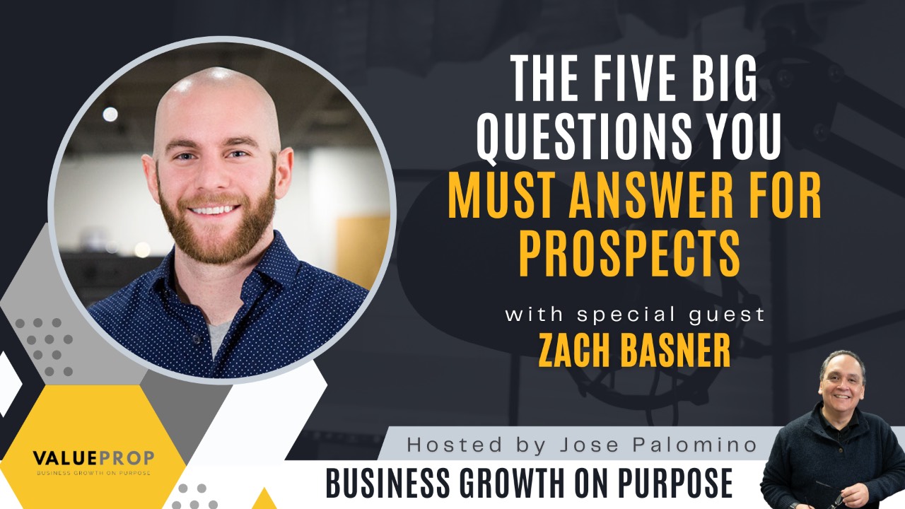 The Five Big Questions You Must Answer for Prospects with Zach Basner
