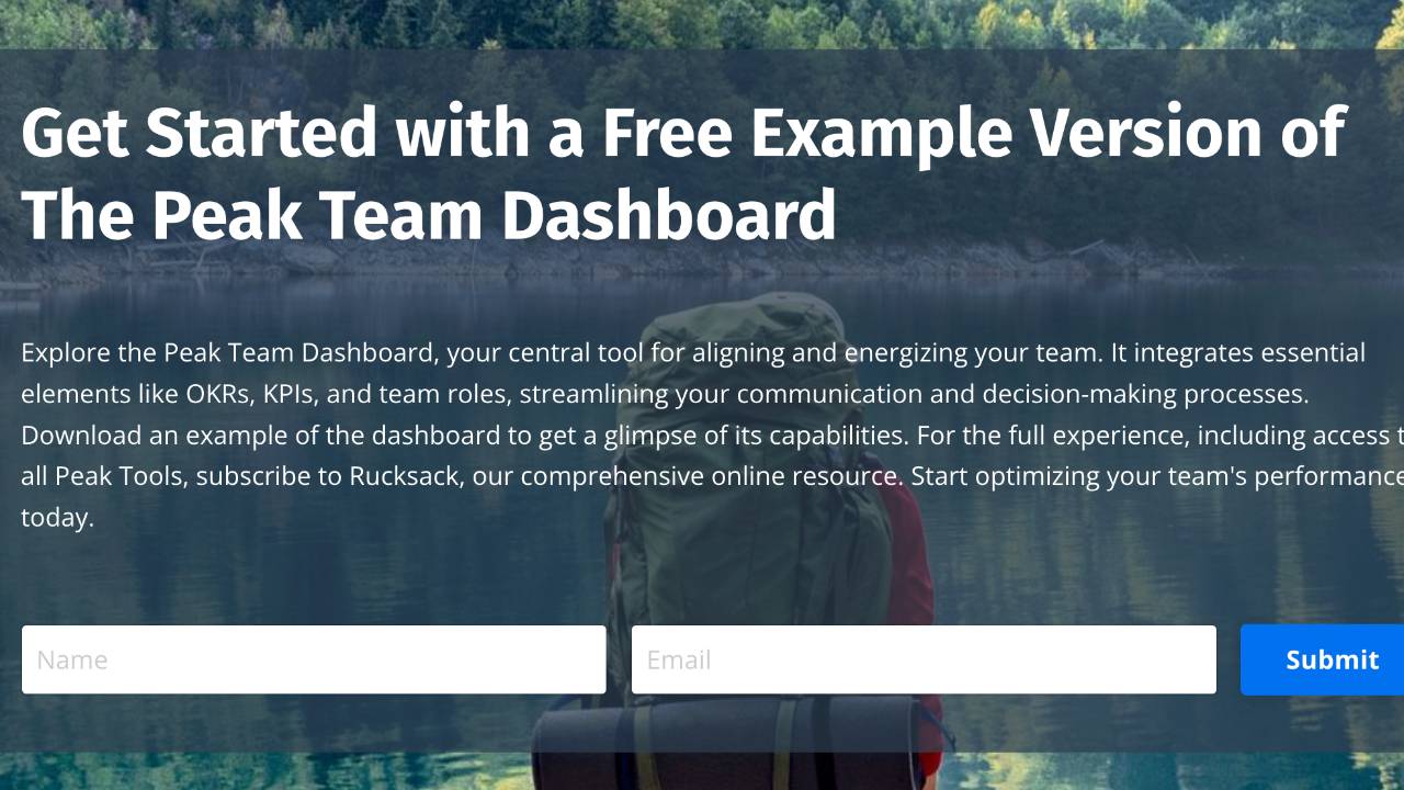 Peak Team Dashboard
