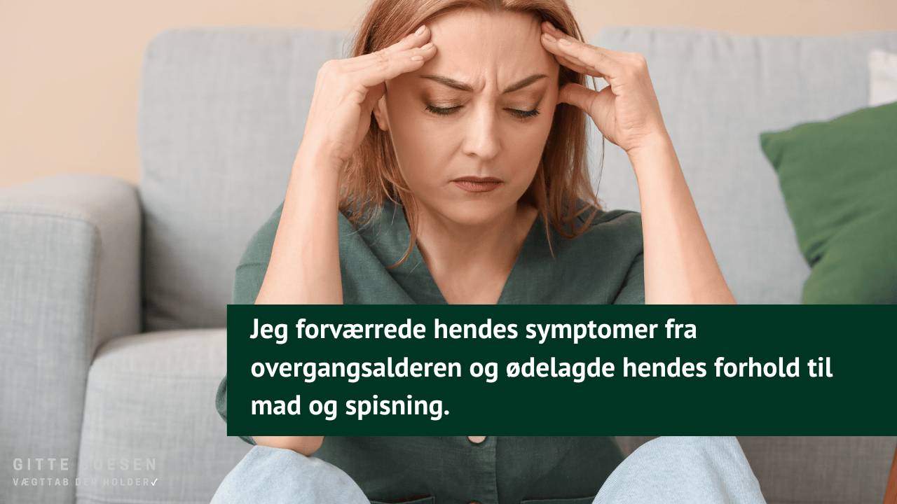 Symptomer fra overgangsalderen og forhold til mad