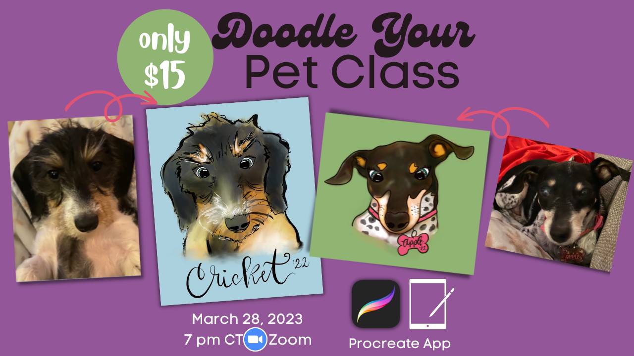 Create with Christie | Doodle Your Pet Class