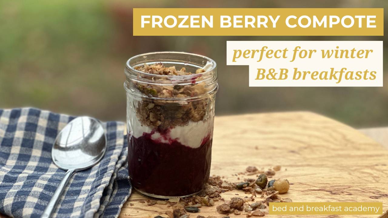 Frozen Berry Breakfast Compote | Recipe from Bed and Breakfast Academy