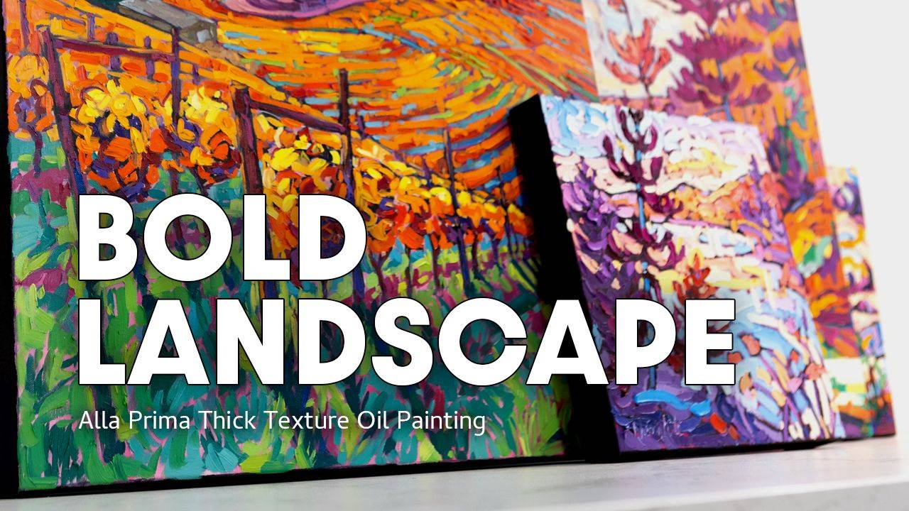 Bold Color Landscape Online Art Class