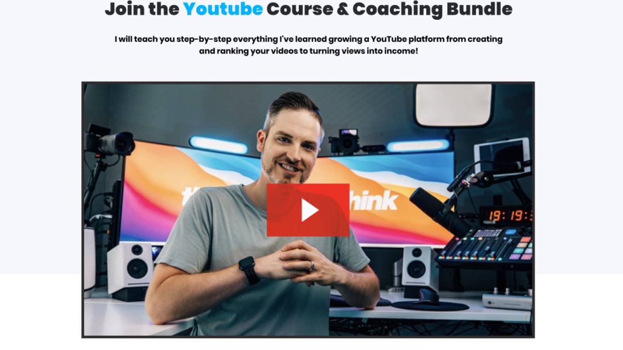 Join the YouTube Course & Coaching Bundle Today!