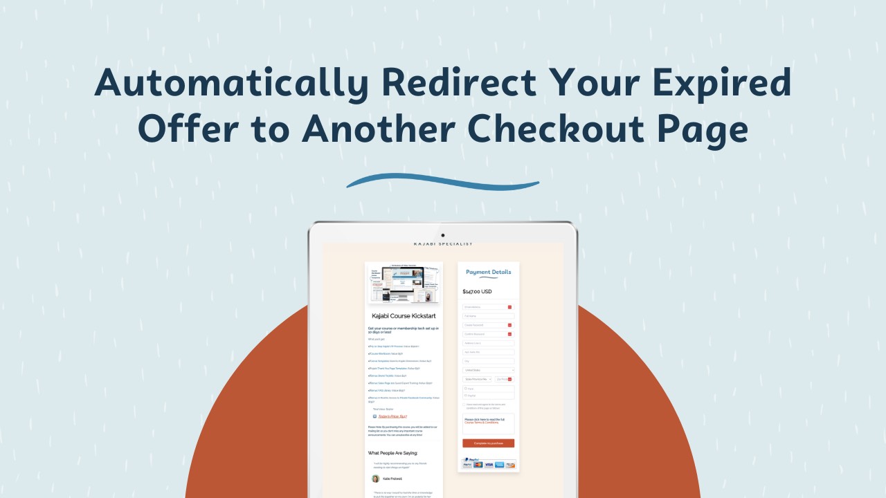 Automatically Redirect Your Expired Offer to Another Checkout Page
