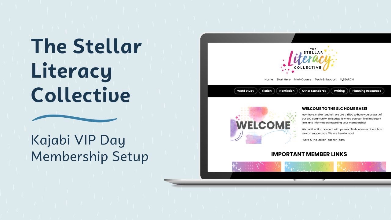 Client Showcase | The Stellar Literacy Collective | Kajabi Membership
