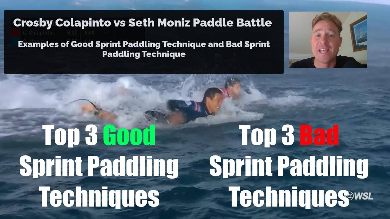 Crosby Colapinto vs Seth Moniz Paddle Battle – Good and Bad Technique
