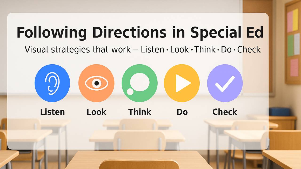 Following Directions in Special Ed: Visual Strategies That Work