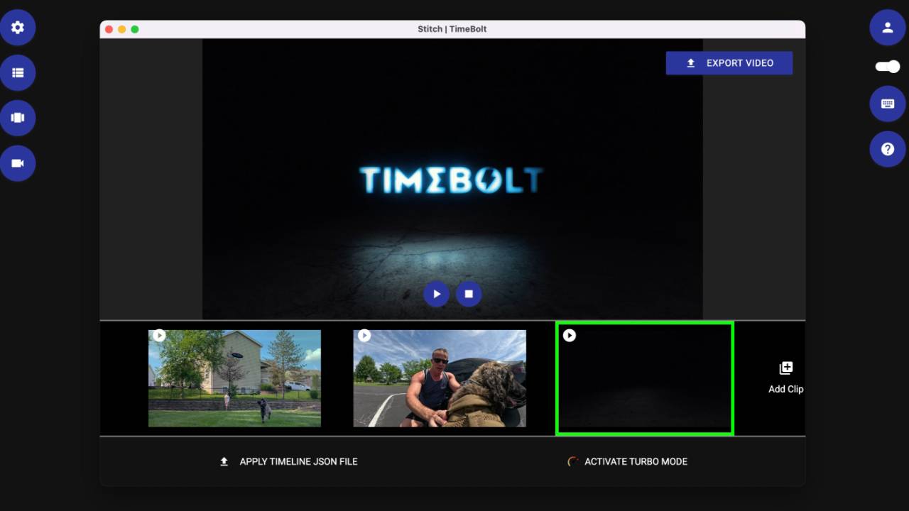 Stitch Video Together in TimeBolt