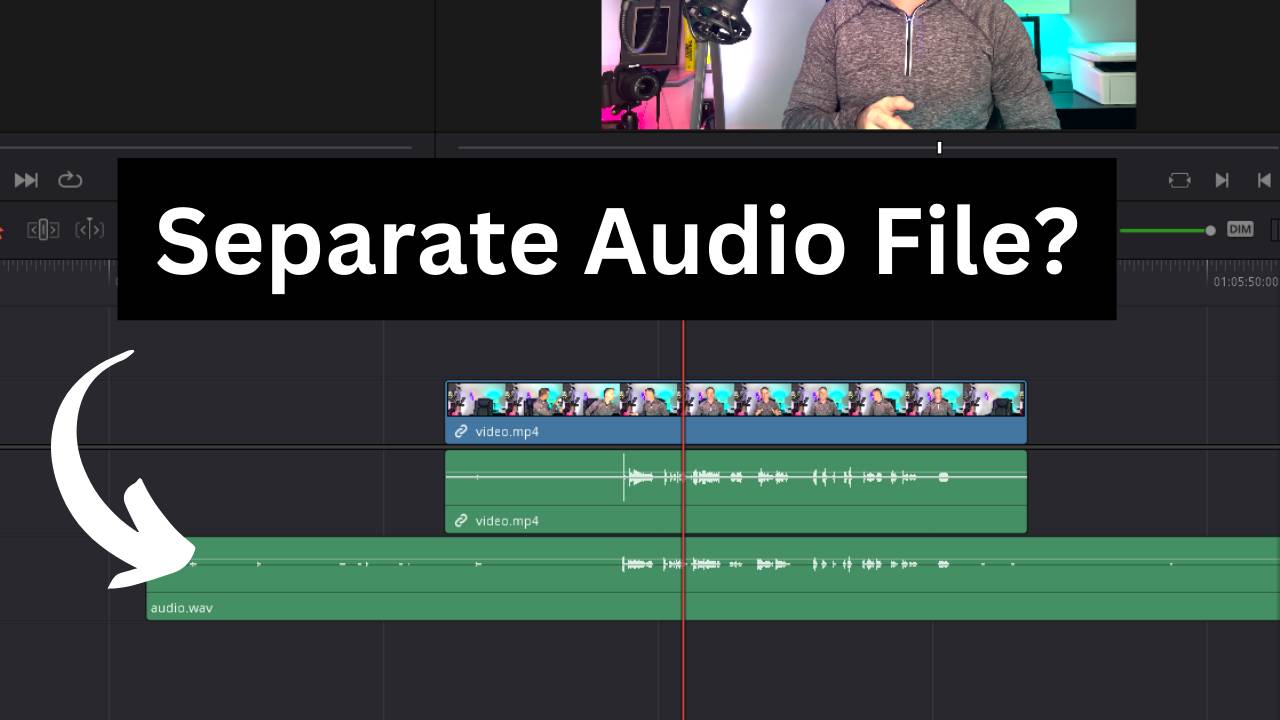 Workflow for TimeBolt if your audio is recorded in a separate file.