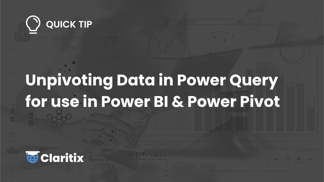 How to Unpivot Data in Power Query
