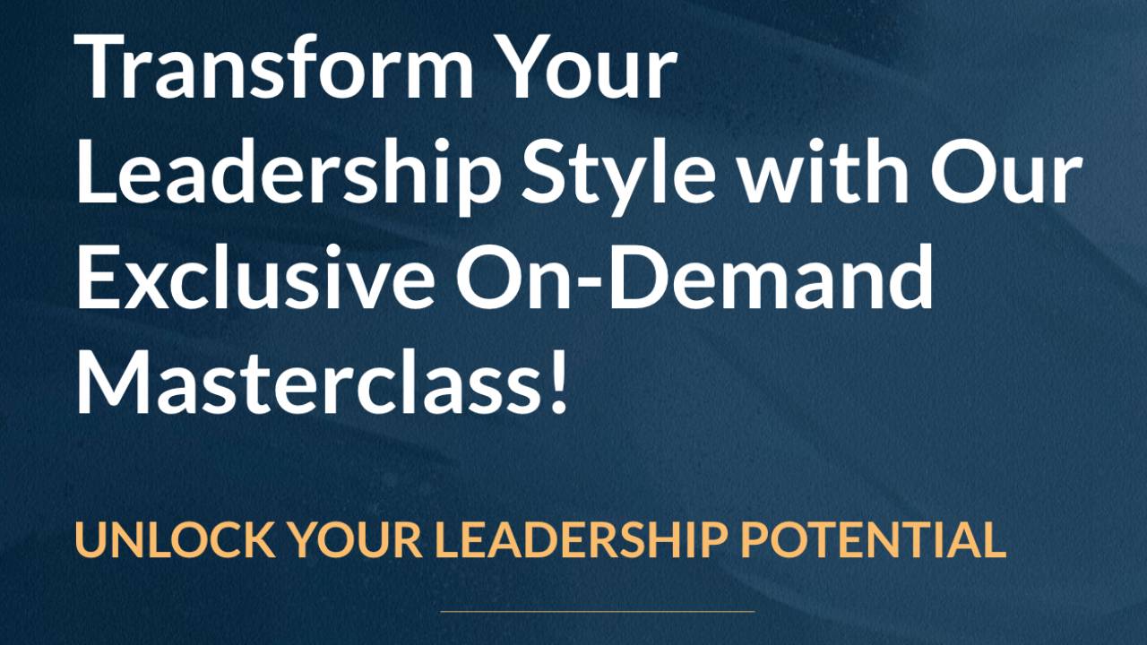 Leadership Persona Pathway Masterclass