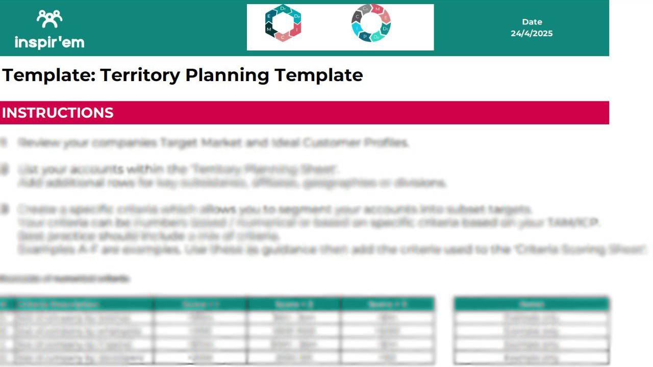 Territory Planning Template