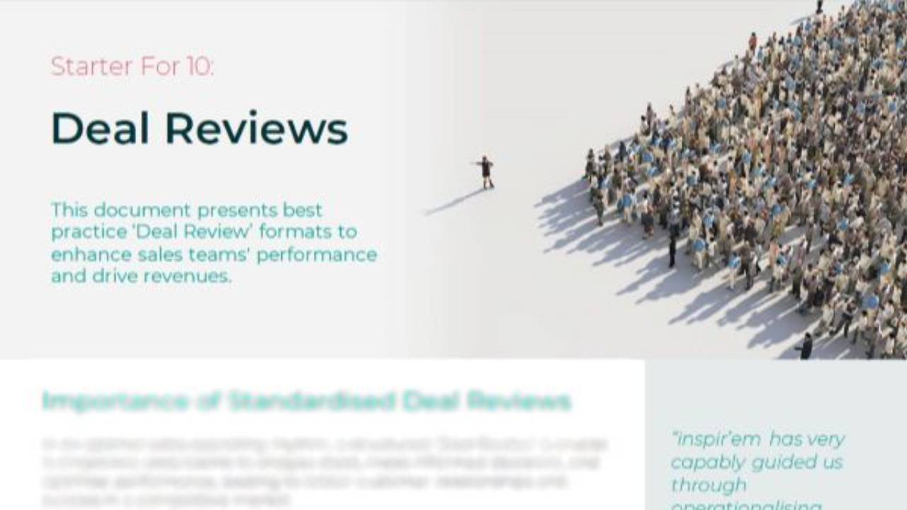 Sales Deal Review Guide | Improve sales performance & forecasting