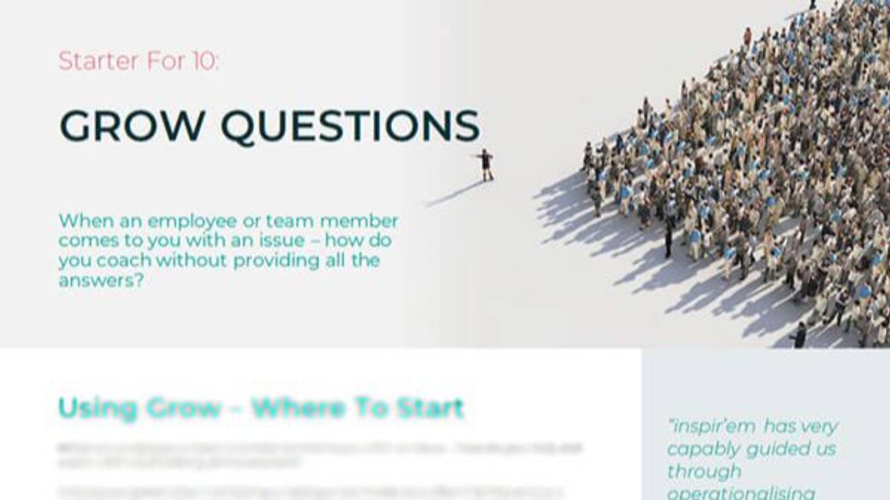 GROW Coaching Questions Guide | Leadership & Team Development