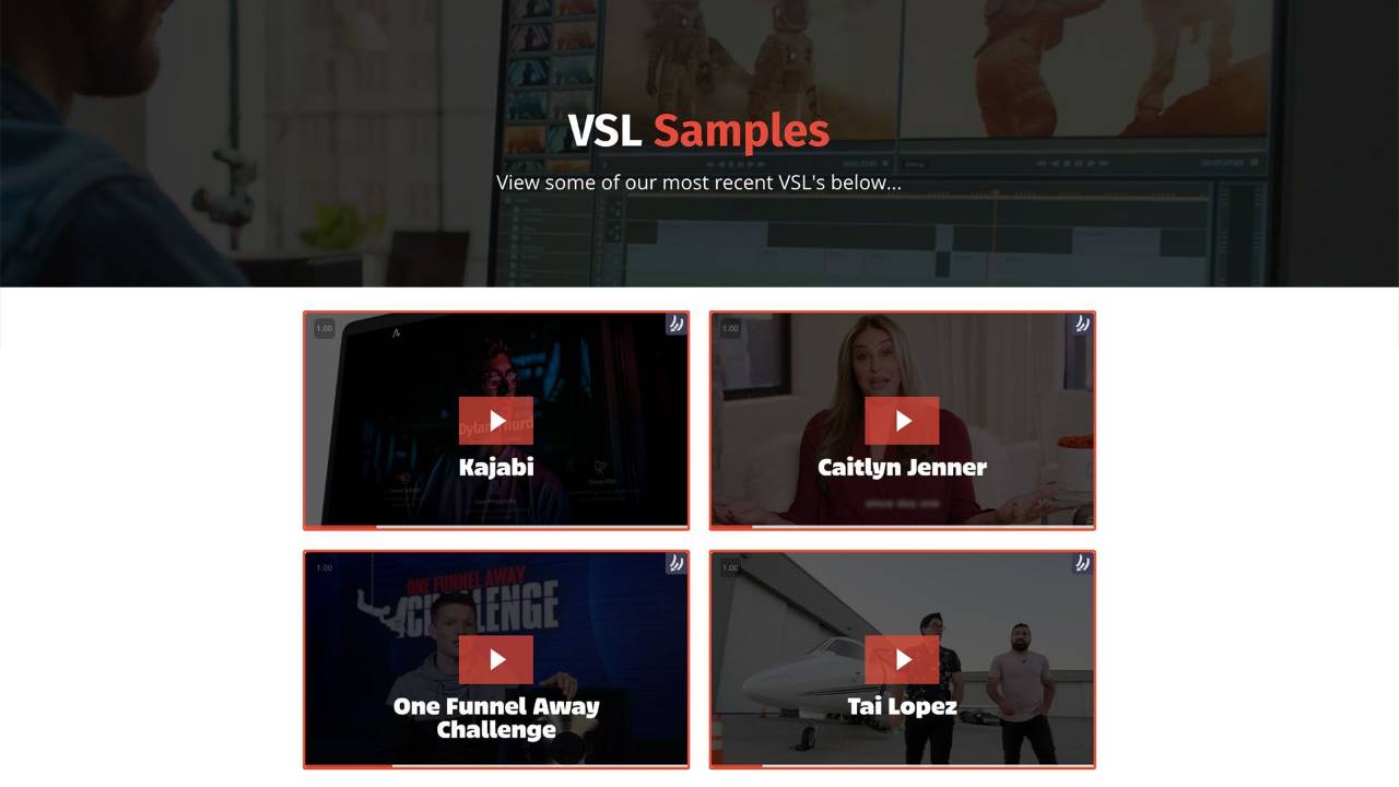 VSL Samples - Video Ads + Proven Results