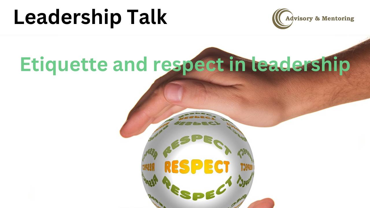 Build your leadership skills with trust, etiquette, social norms etc