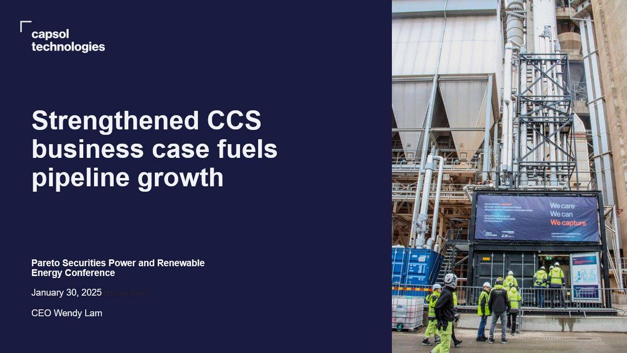 Presentation at Pareto Securities' Power & Renewable Energy Conference