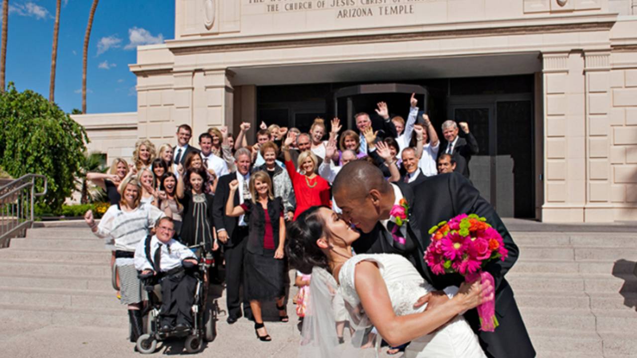 Sarah ♥ Michael—Mesa Arizona LDS Temple Wedding-Vibrant Pink Accents