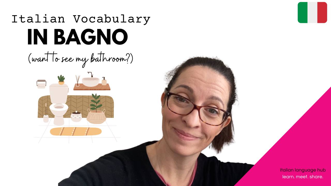 Italian Vlog - Tour my Italian bathroom and learn vocabulary with me!