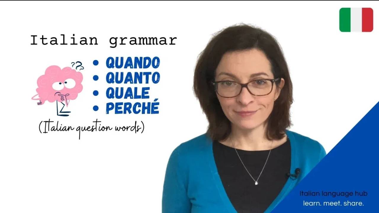 The 4 most commonly used Italian question words with examples