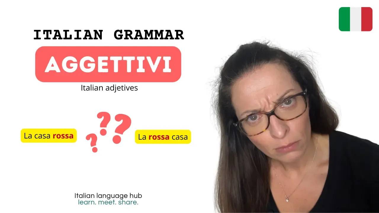 Learn Italian with a quick video on adjectives