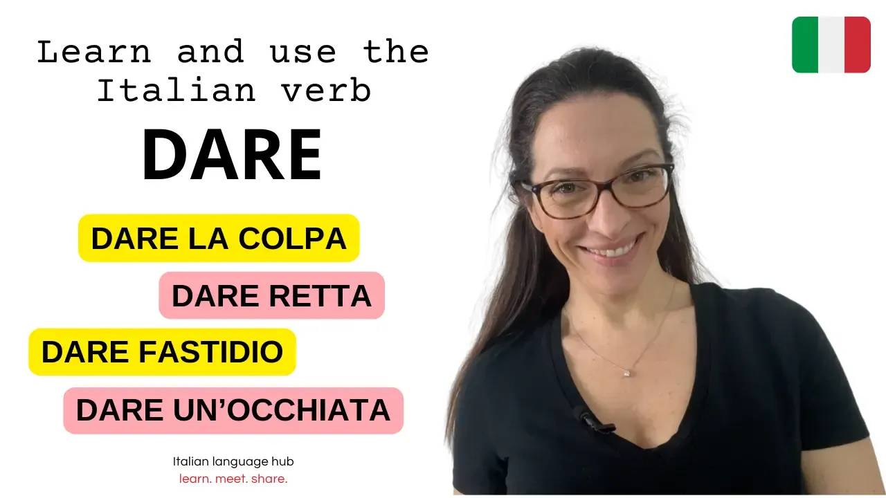 Learn and use the Italian verb DARE