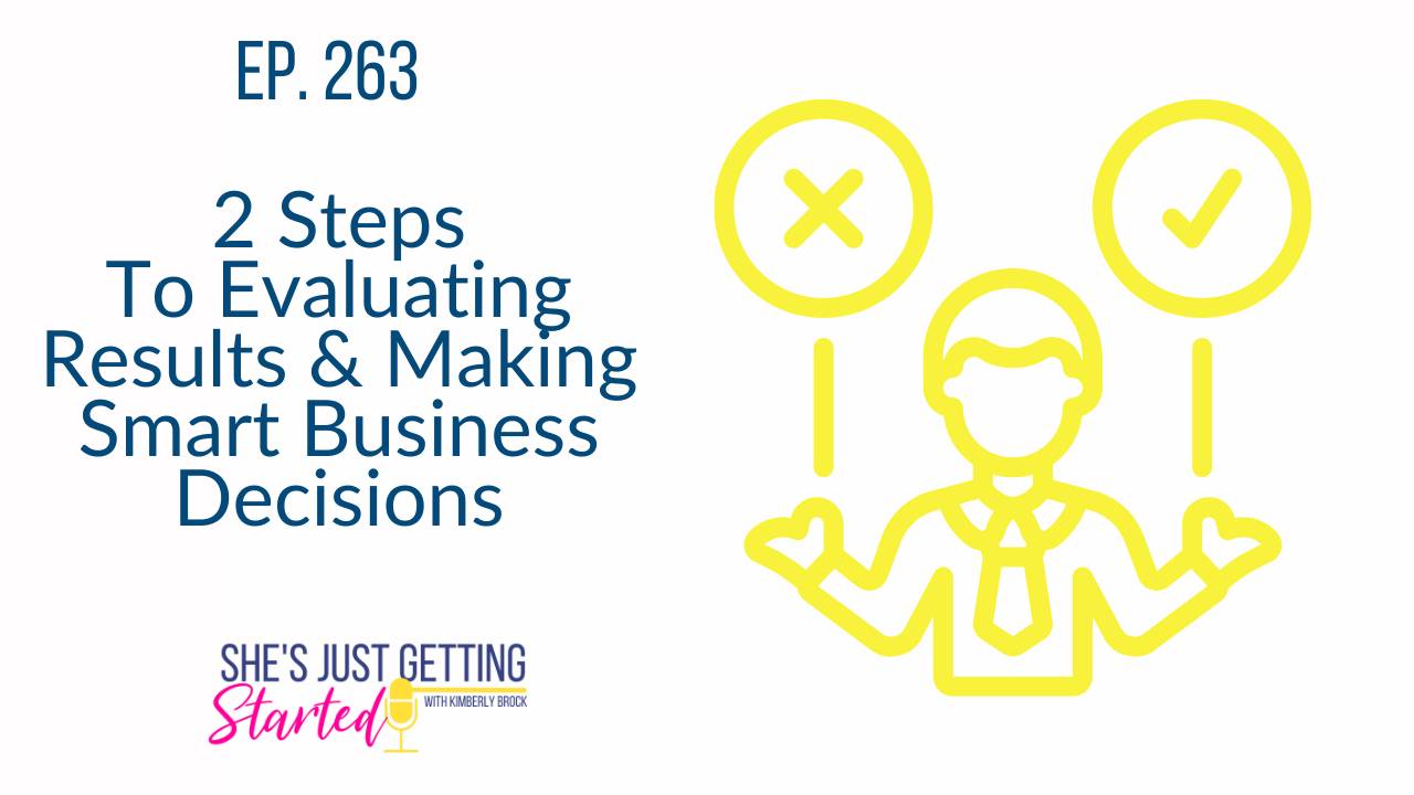 Ep 263: 2 Steps to evaluate results & make smart business decisions
