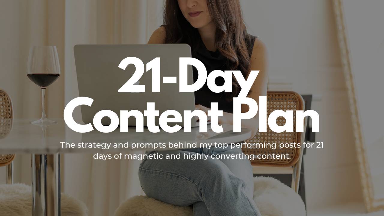 21 Day Content Plan