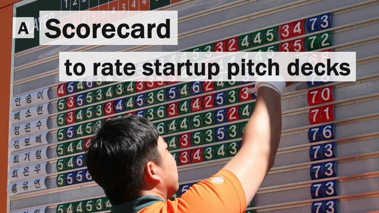 Scorecard to Rate Startup Pitch Decks | Fundable Startups