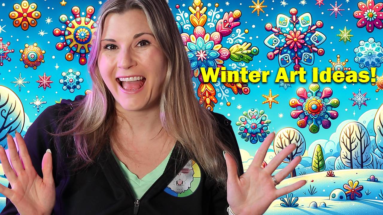 Winter Art Lesson Ideas for Classrooms and Homeschooling