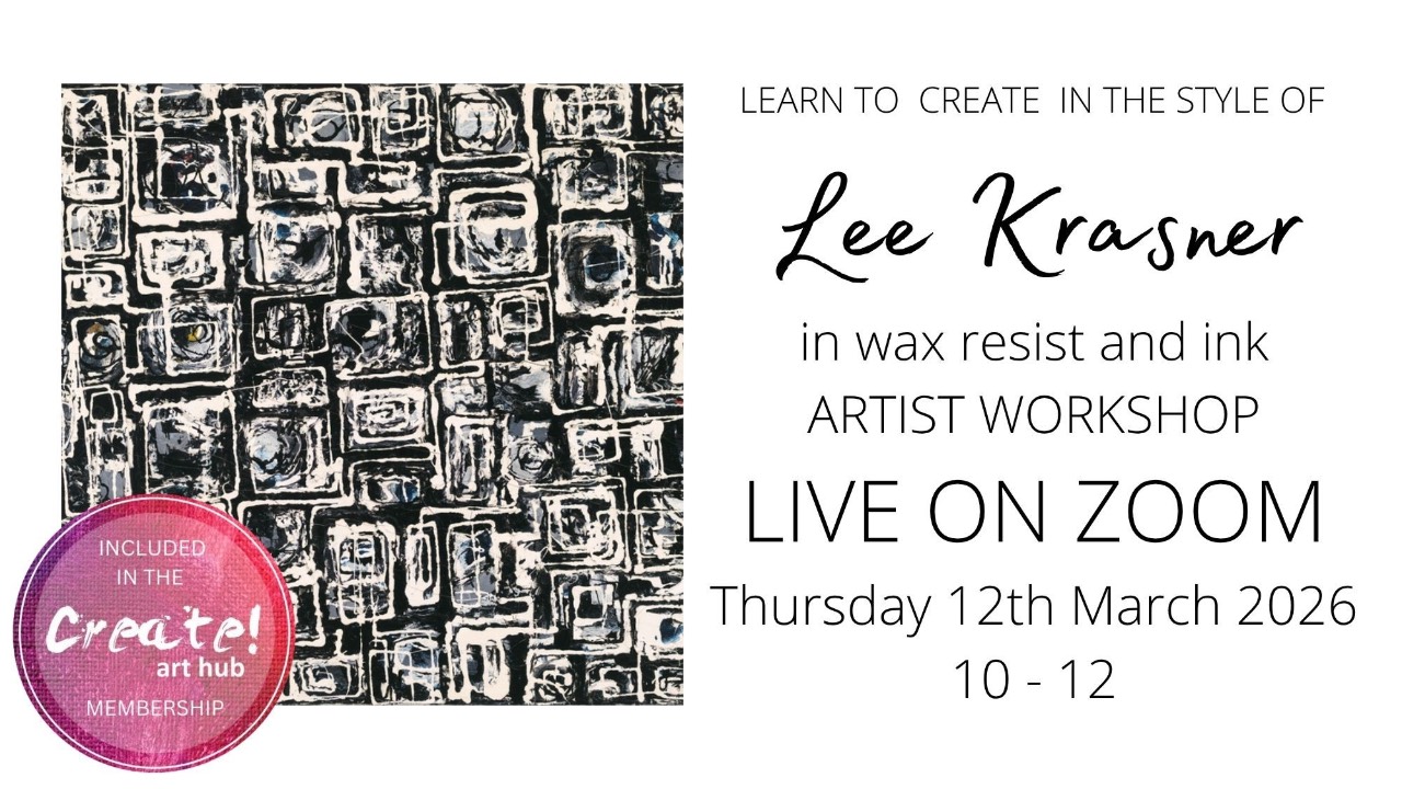 Lee Krasner Inspired Art Workshop Online Art Class UK
