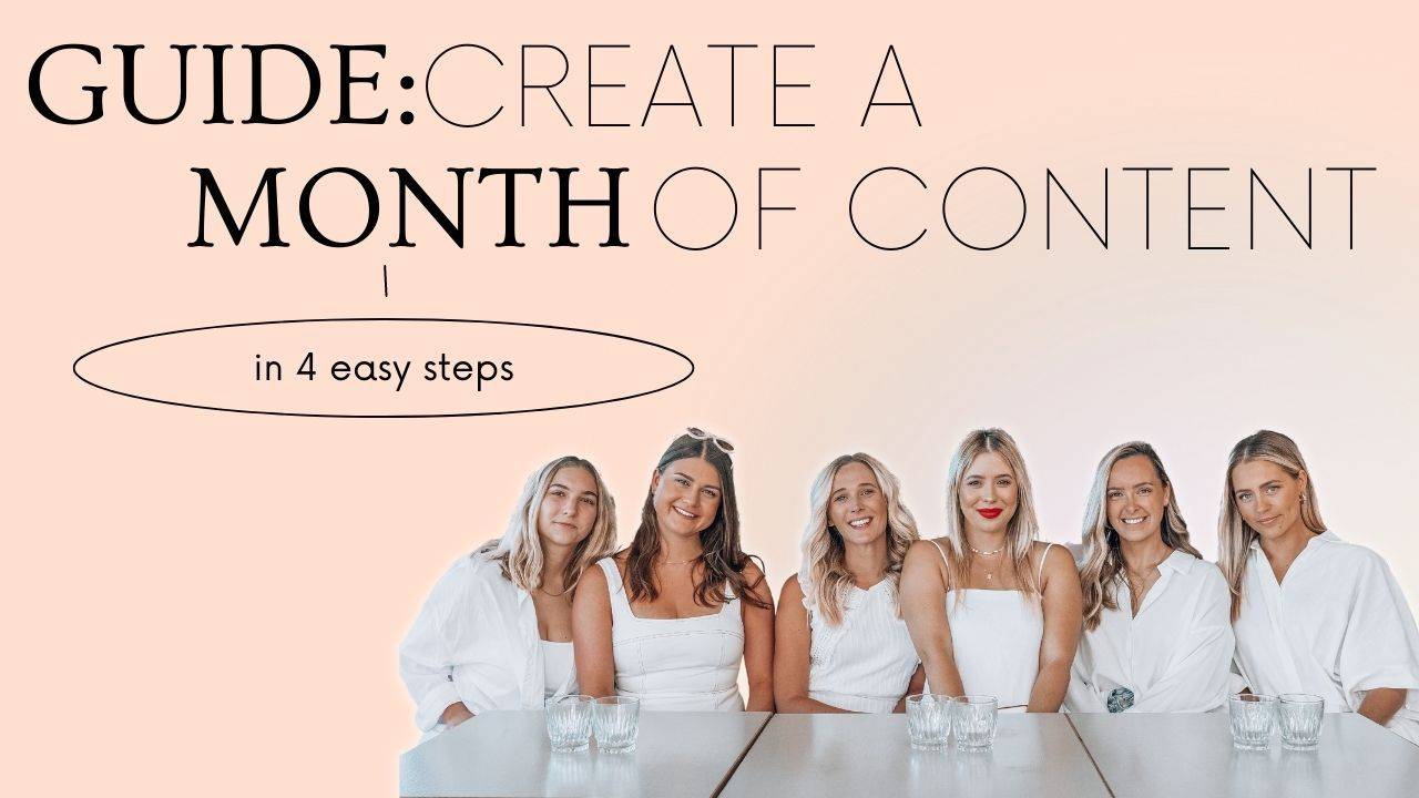 Guide: Create a Full Month of Content!