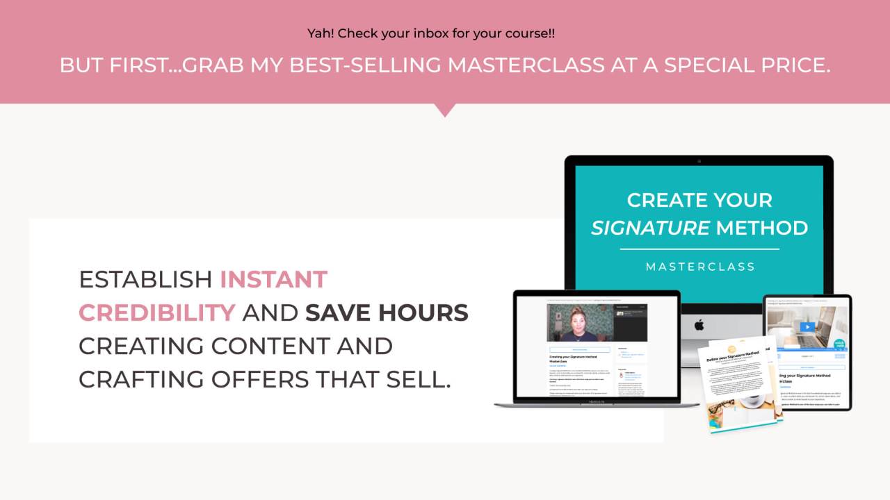 Signature Method Masterclass