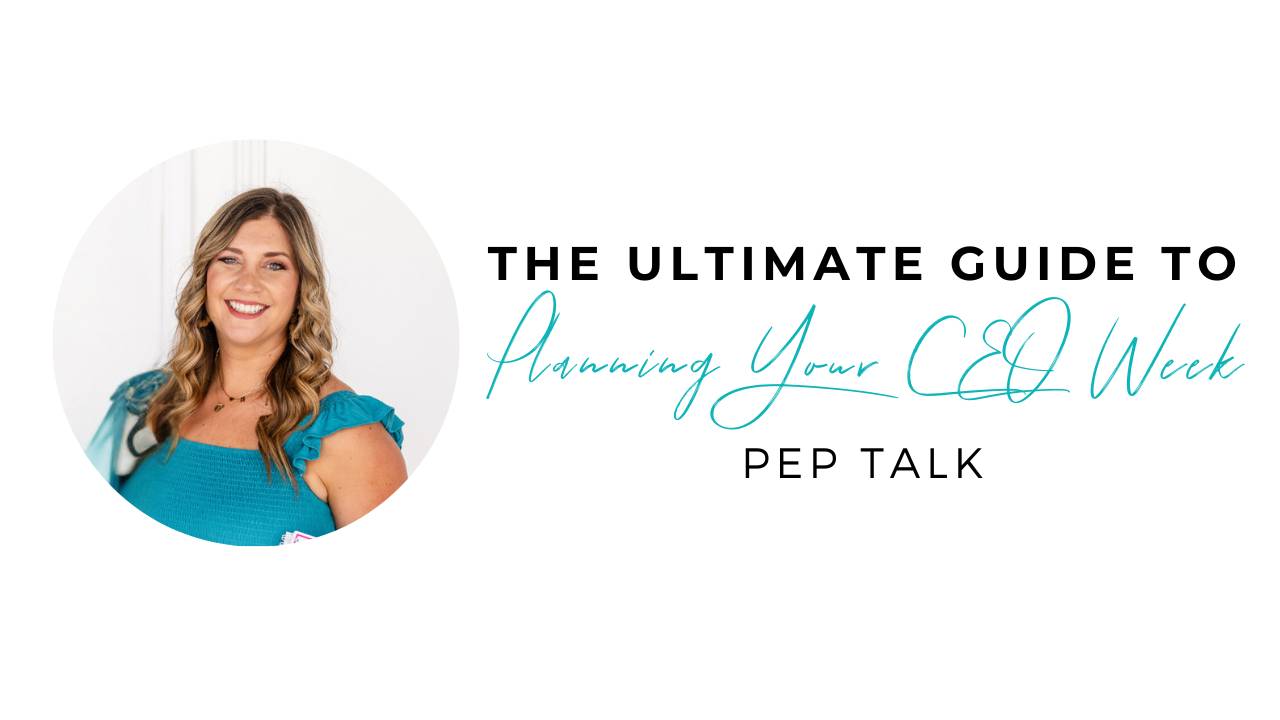 The Ultimate Guide to Planning Your CEO Week