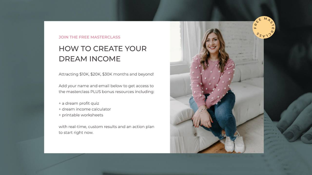 Free Profit Planning Masterclass