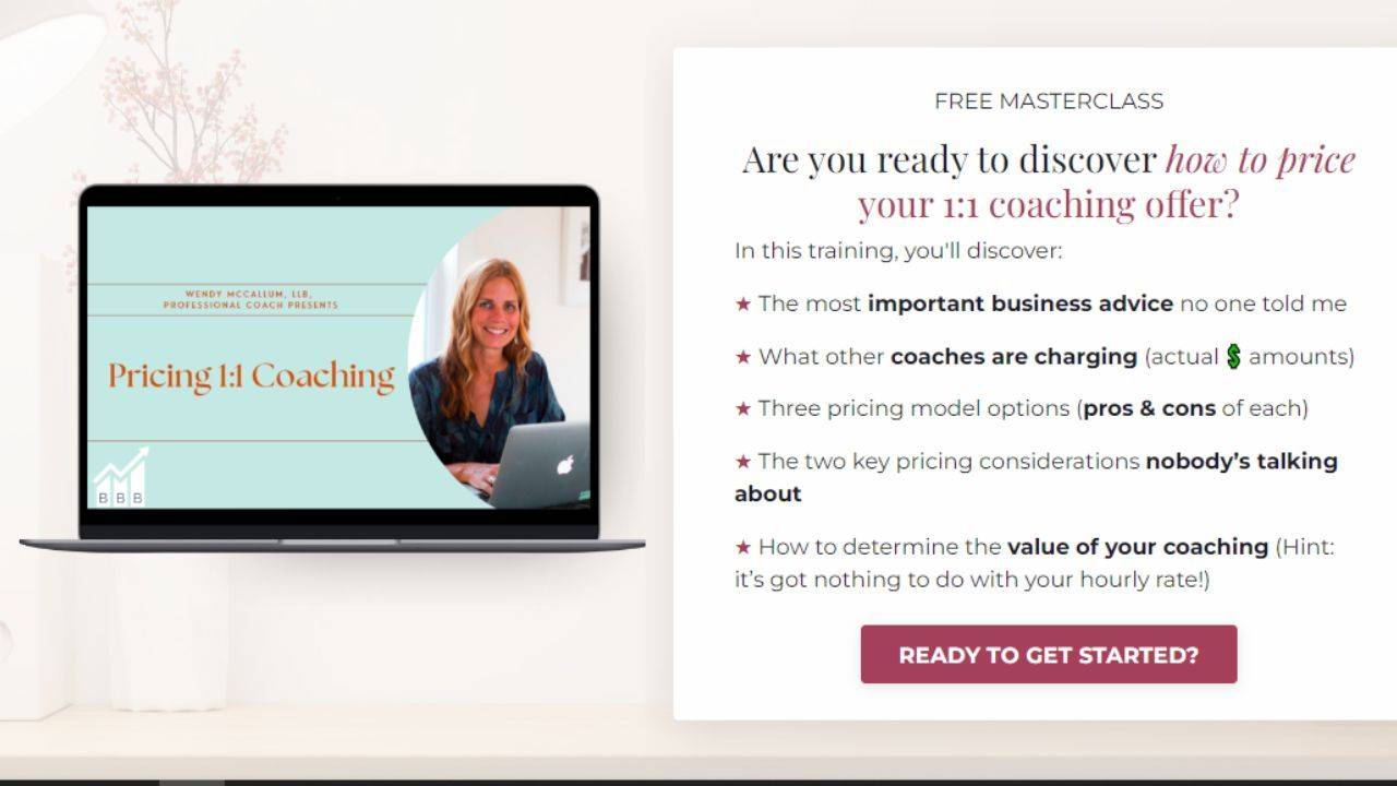 1:1 Coaching Pricing Masterclass
