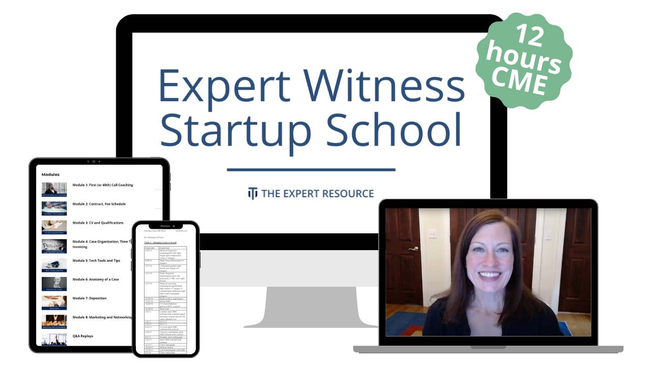 Expert Witness Startup School