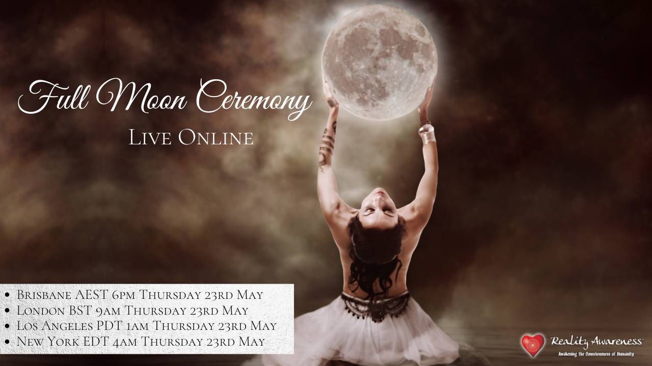 W will be live and deep travelling in our Full Moon Ceremony.