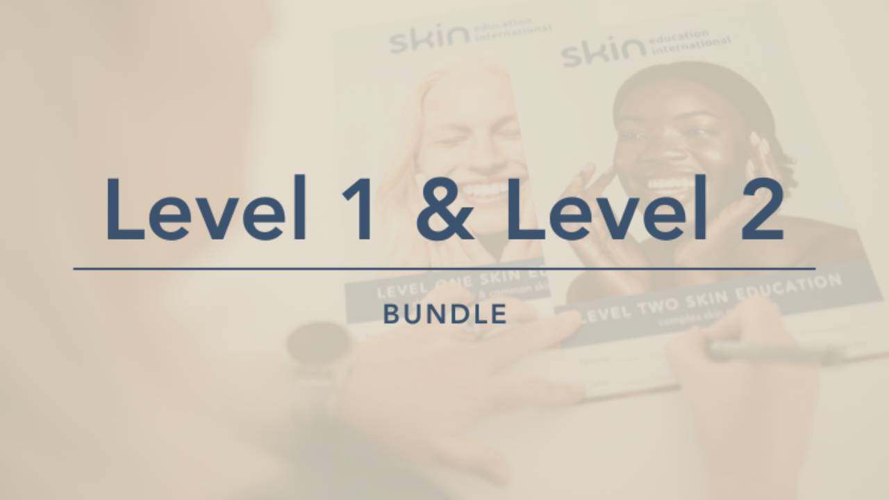 Level 1 & 2 Online Skin Education Bundle for Therapists & Clinicians