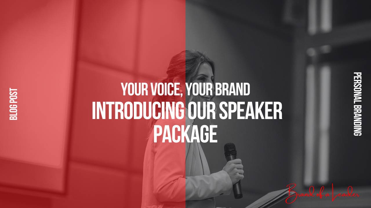 Your Voice, Your Brand: Introducing Our Speaker Package